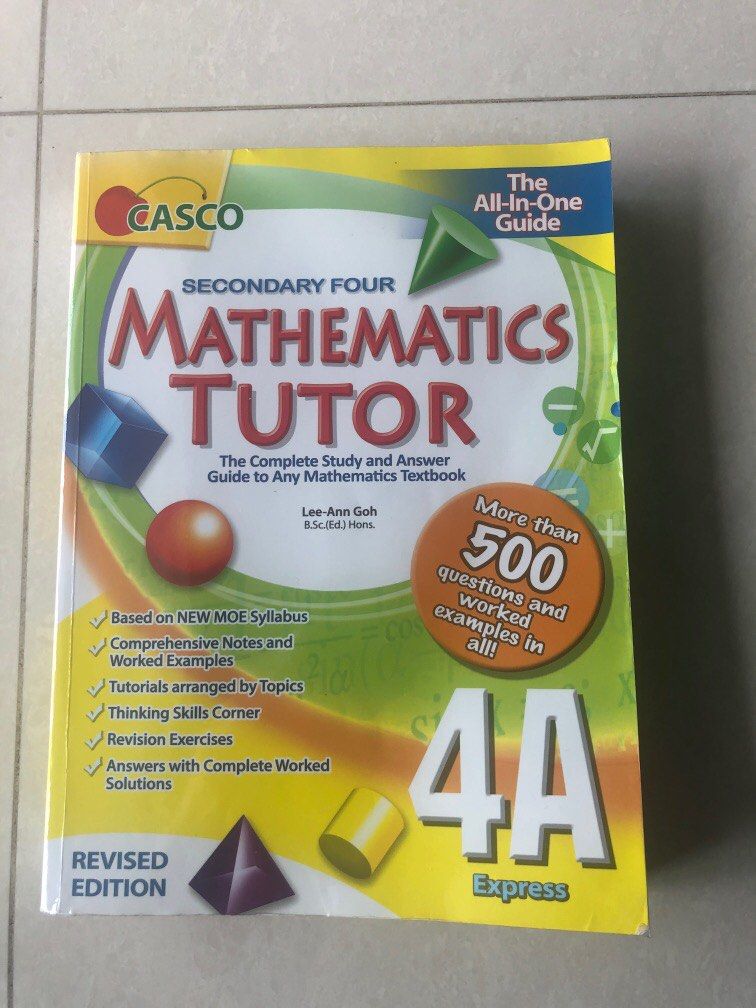 Casco Math Tutor Sec 4, Hobbies & Toys, Books & Magazines, Assessment ...