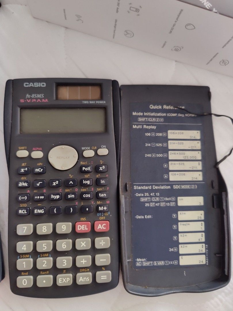 Casio calculator fx-95ms and fx-85ms, Everything Else on Carousell