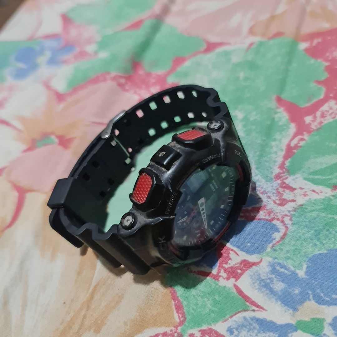 Casio Gshock GA100 coke red on Carousell