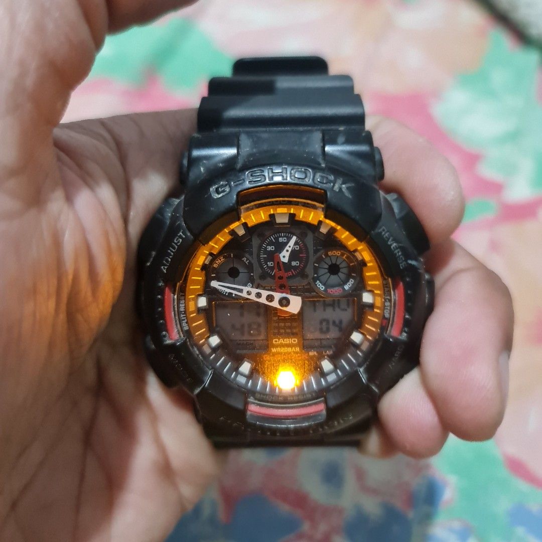 Casio Gshock GA100 coke red on Carousell