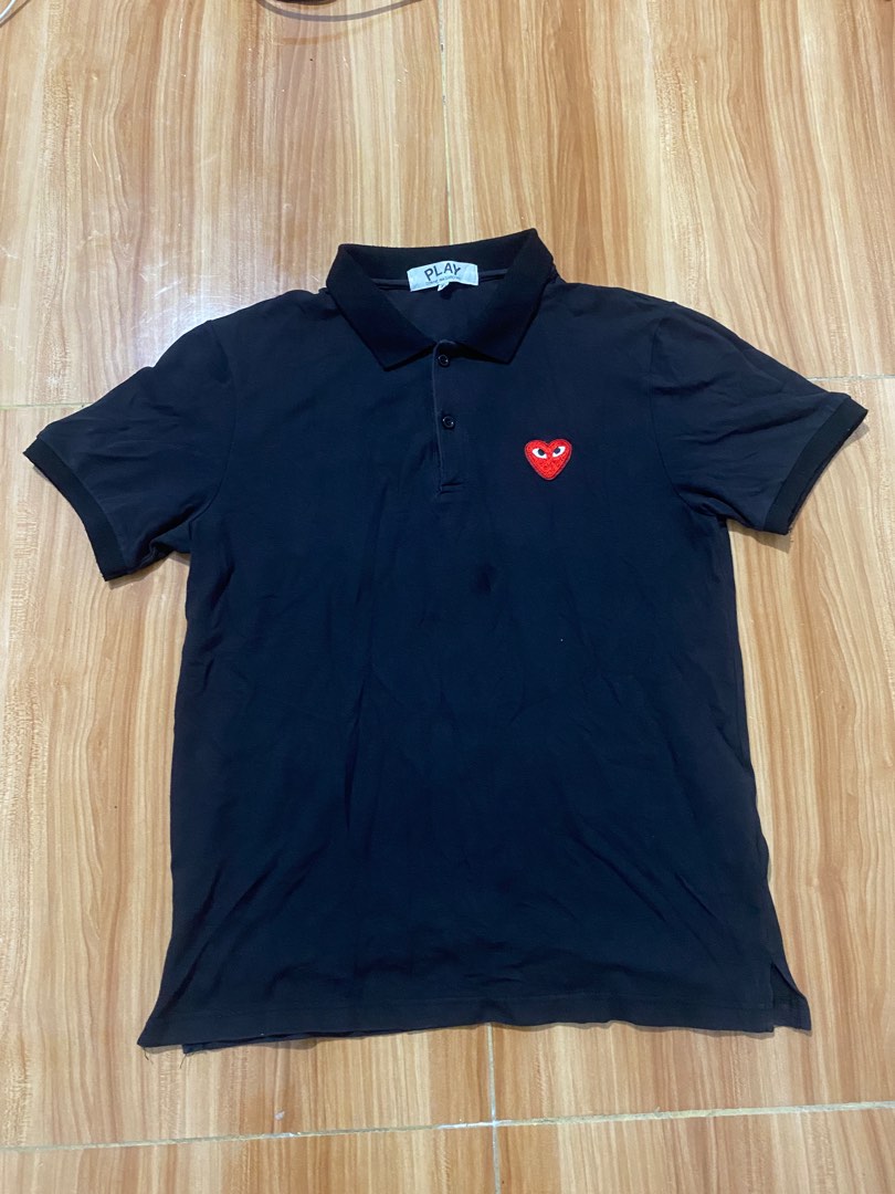 Cdg play polo shirt, Men's Fashion, Tops & Sets, Tshirts & Polo Shirts ...