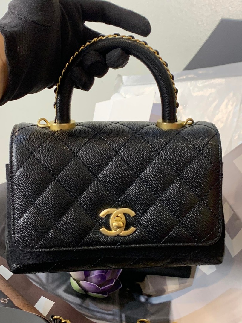 Chanel Coco Mini Caviar complete BN on Carousell