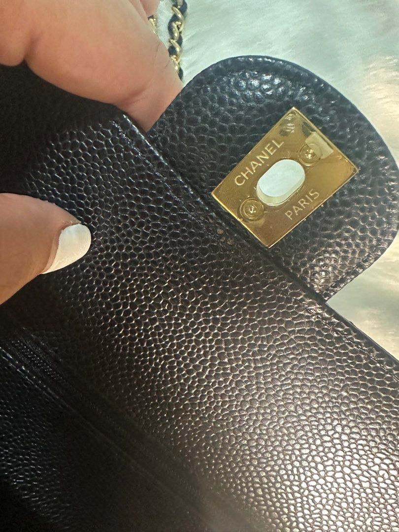 Chanel classic medium (microchip, caviar, double flap), Luxury, Bags ...