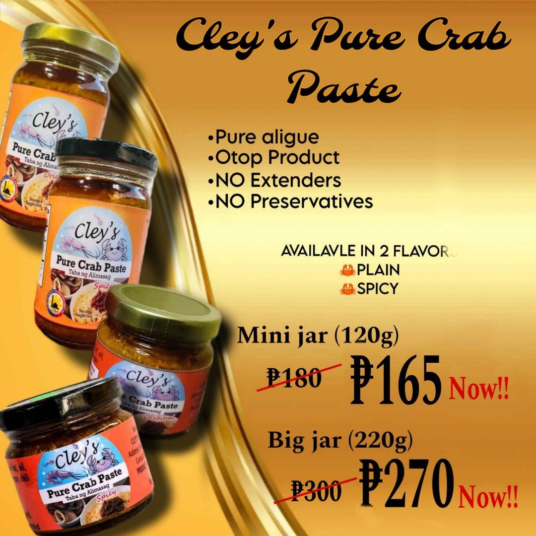Cley's pure crab pste, Food & Drinks, Packaged & Instant Food on Carousell