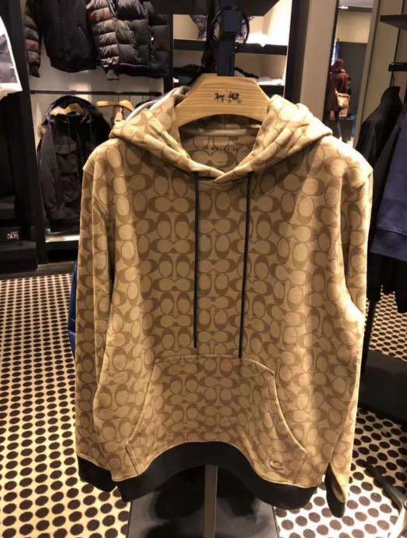 Coach Signature Sweater, Luxury, Apparel on Carousell
