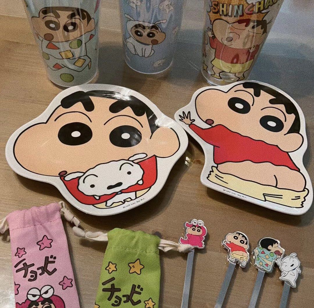Crayon Shin Chan Plate, Furniture & Home Living, Kitchenware ...