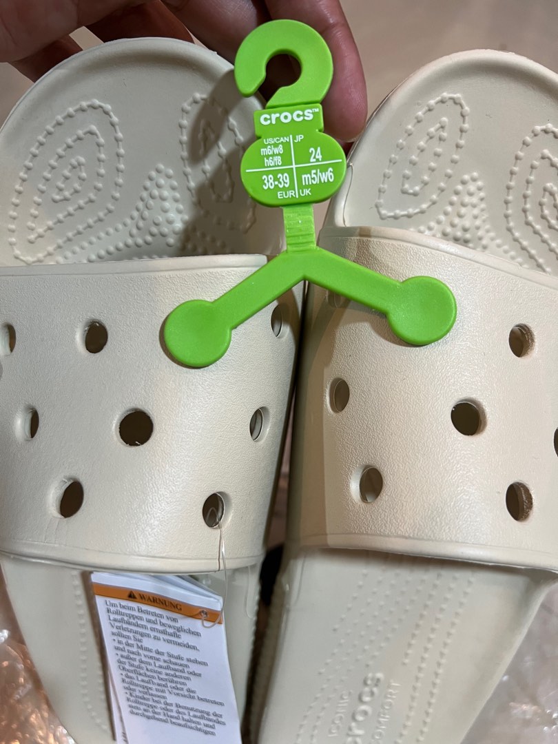 Crocs classic slides, Women's Fashion, Footwear, Slippers and slides on ...