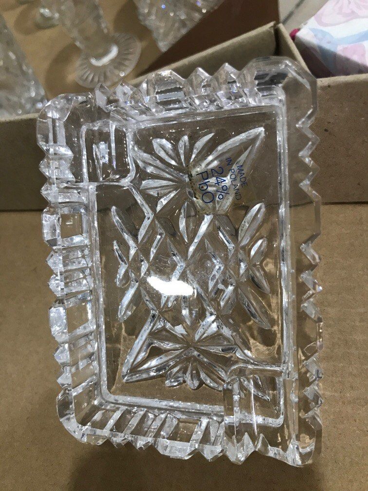 Crystal - ash tray, Everything Else, Others on Carousell