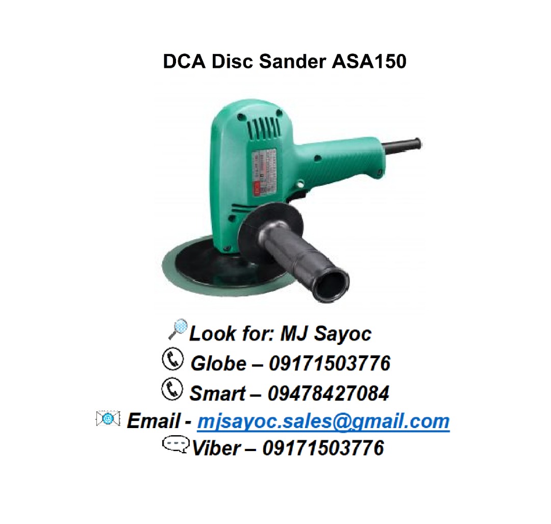 DCA Disc Sander ASA150, Commercial & Industrial, Construction Tools ...
