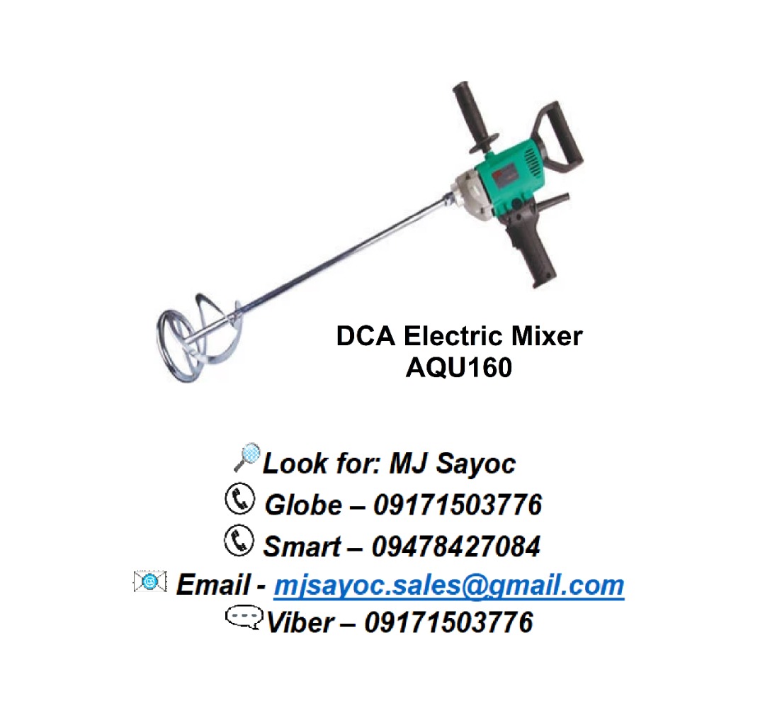 DCA Electric Mixer AQU160, Commercial & Industrial, Construction Tools ...