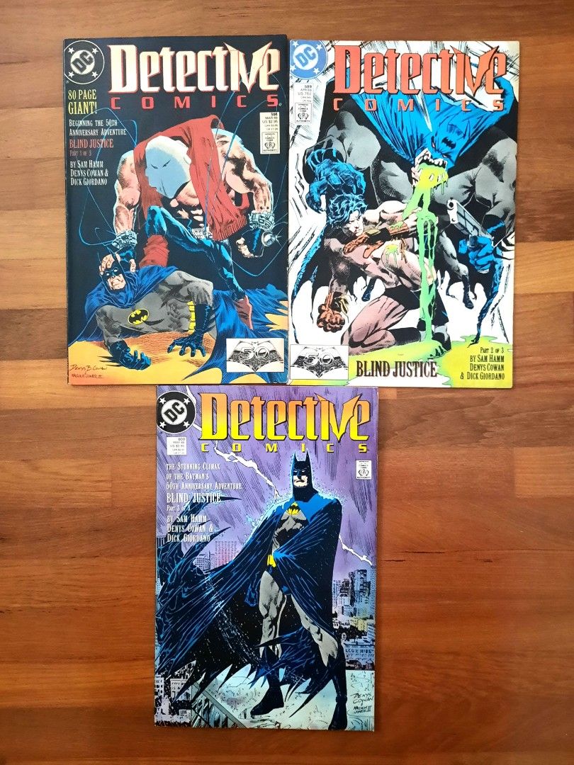 Detective Comics Vol 1 #598 - 600 (1989 complete 3-issue storyline ...