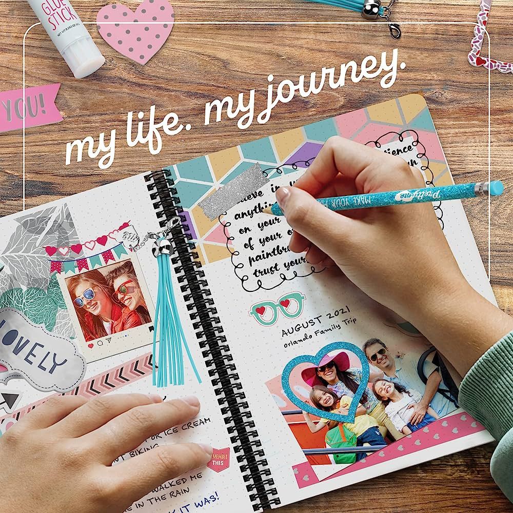 DIY Journal Kit - Art & Crafts Stuff - Scrapbook & Diary Supplies Set ...