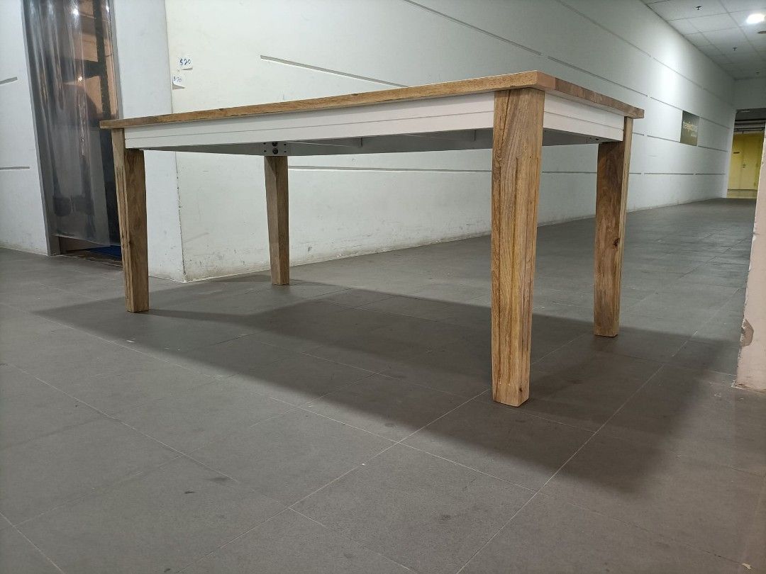 ESTRELLA Wooden Dining Table in OAK, Furniture & Home Living, Furniture ...