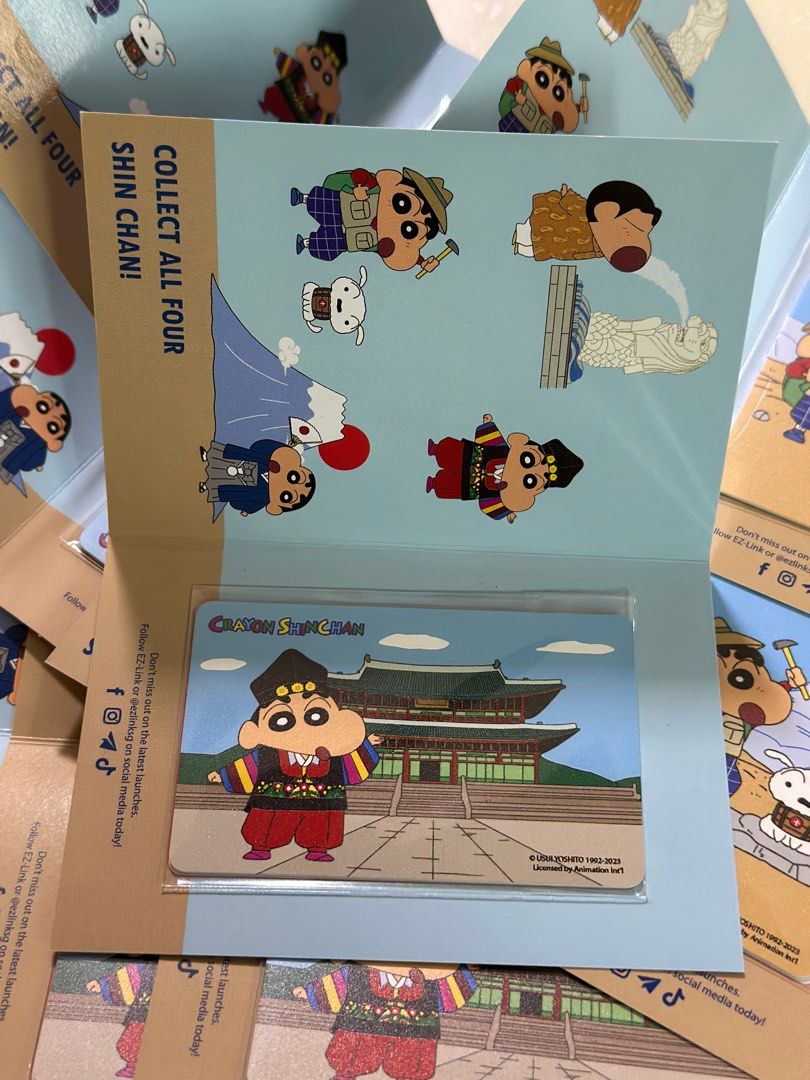 (Available) - Exclusive Ezlink card Shin Chan Travel Edition ...