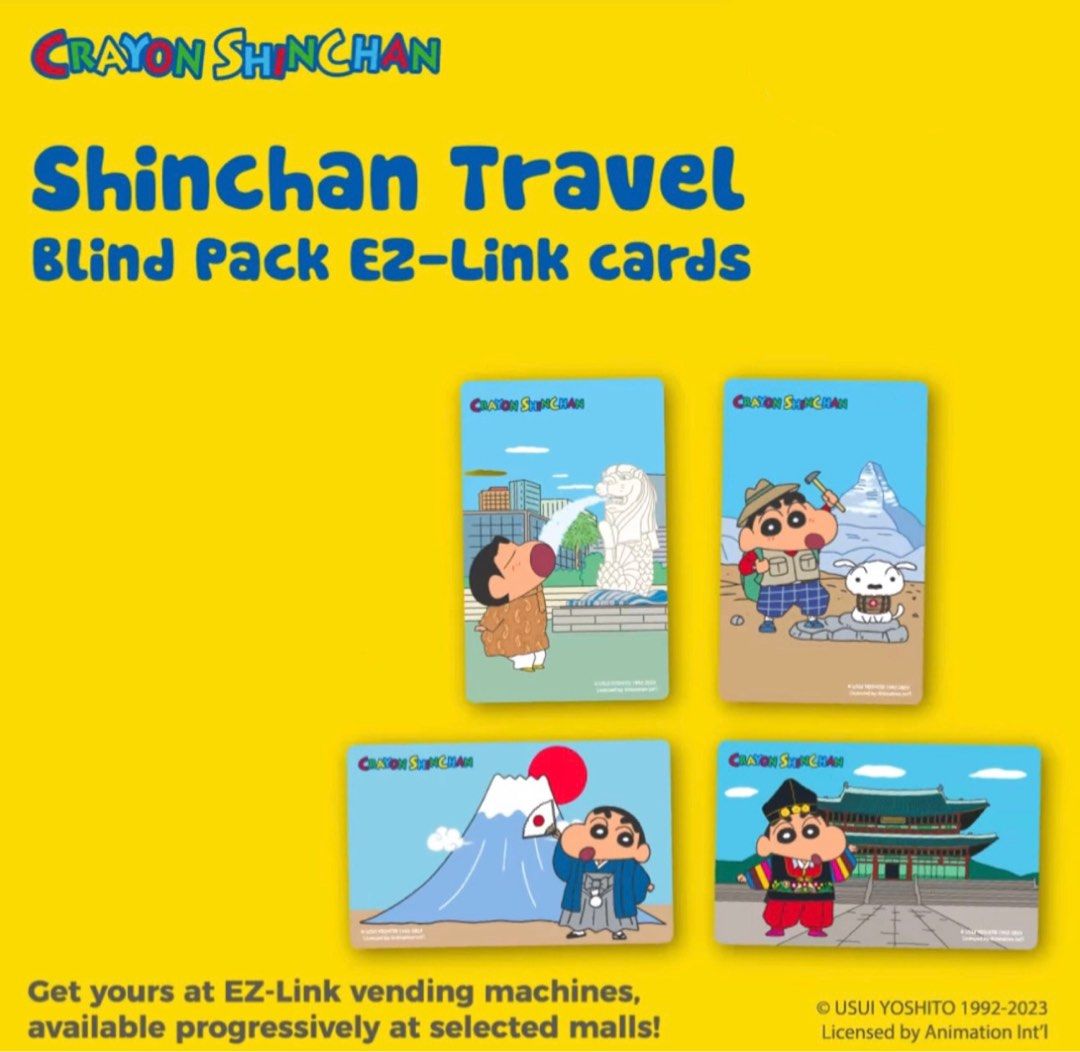 (Available) - Exclusive Ezlink card Shin Chan Travel Edition ...