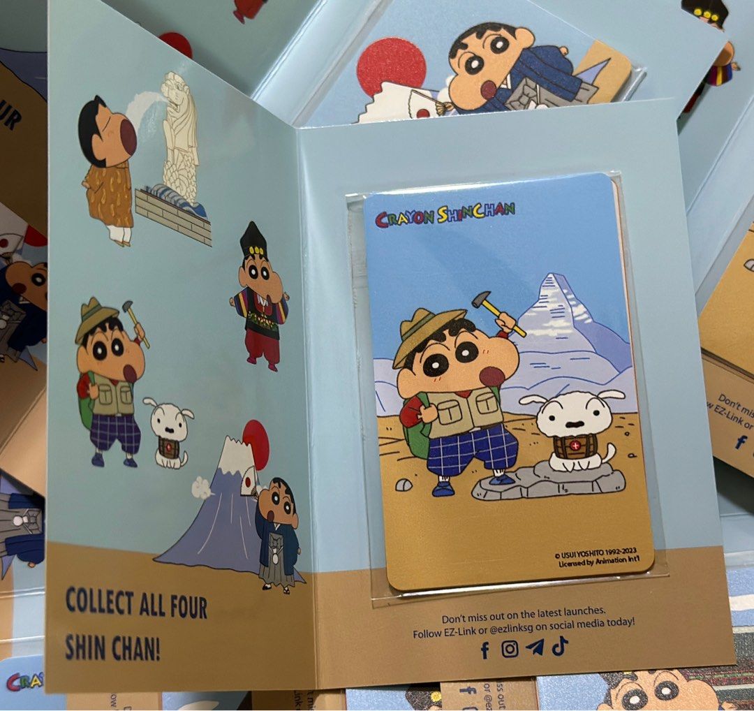 (Available) - Exclusive Ezlink card Shin Chan Travel Edition ...