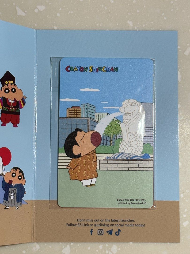 (Available) - Exclusive Ezlink card Shin Chan Travel Edition ...