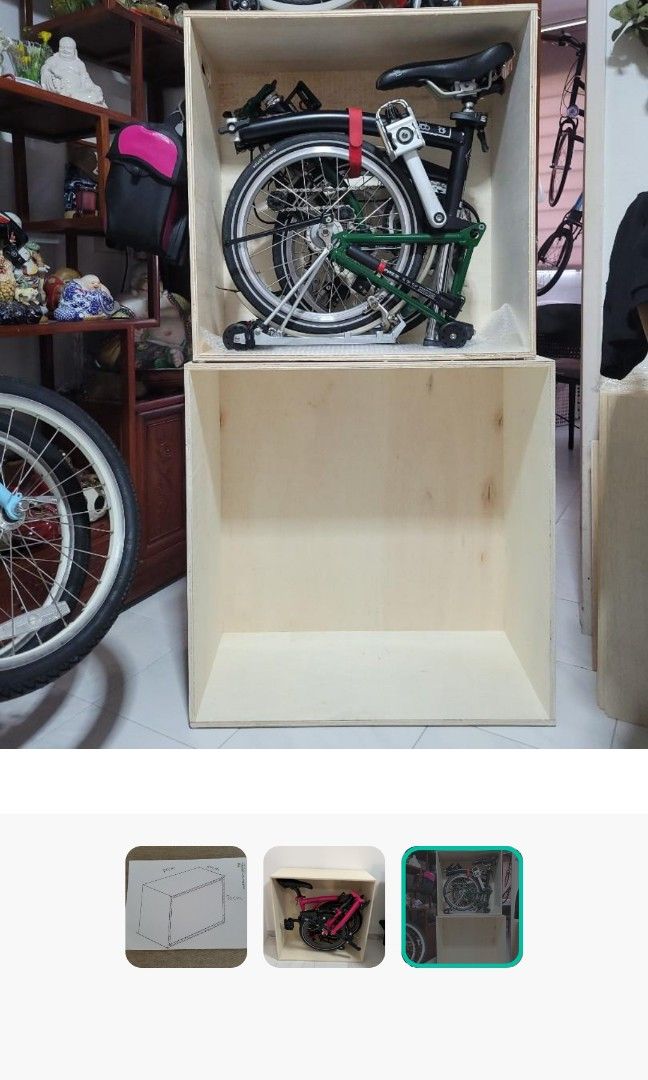 Folding Bike Storage Box/Cabinet - Suitable for Bike Size similar to ...