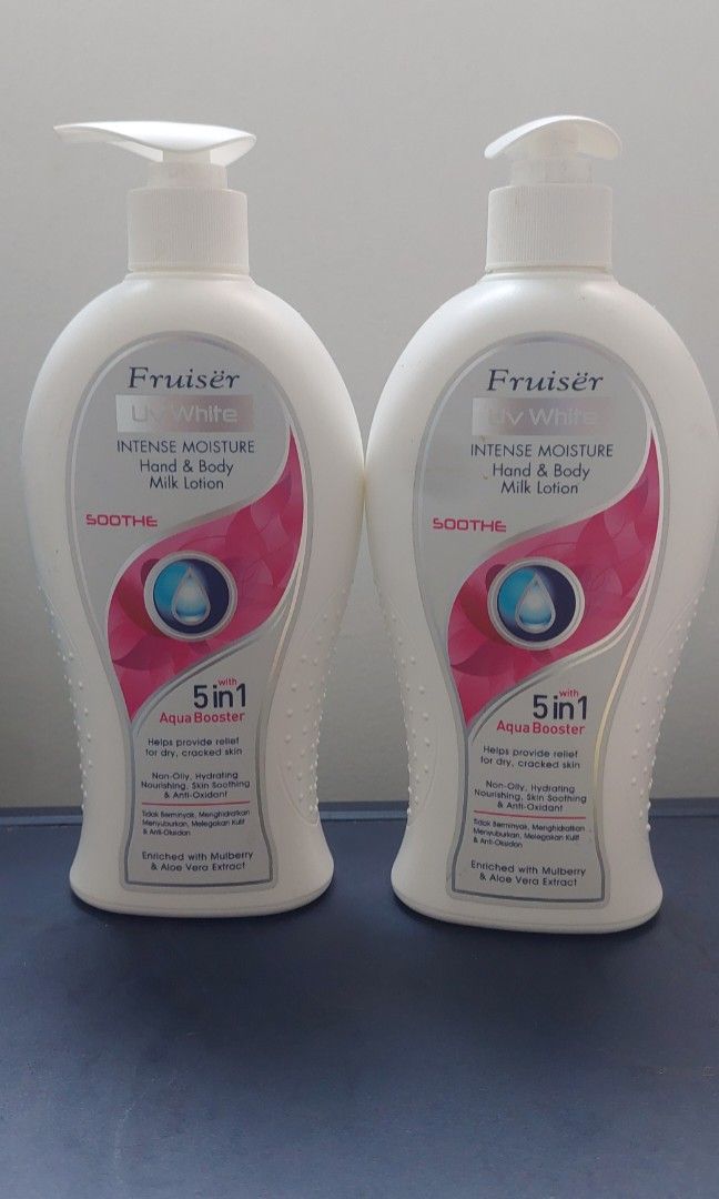 Fruiser Intense Moisture Hand & Body Milk Lotion. UV White. Soothe. 400 ...
