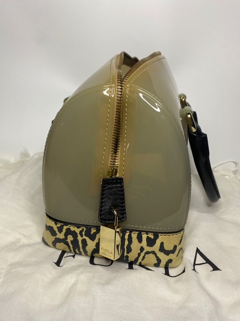 Furla Leopard print Candy Satchel on Carousell