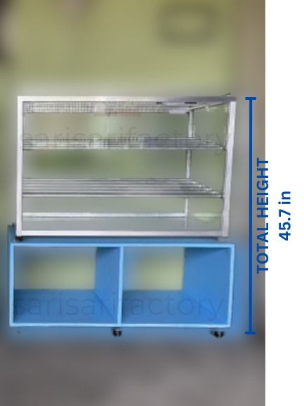 Glass Estante Cabinet with FREE wooden stand on Carousell