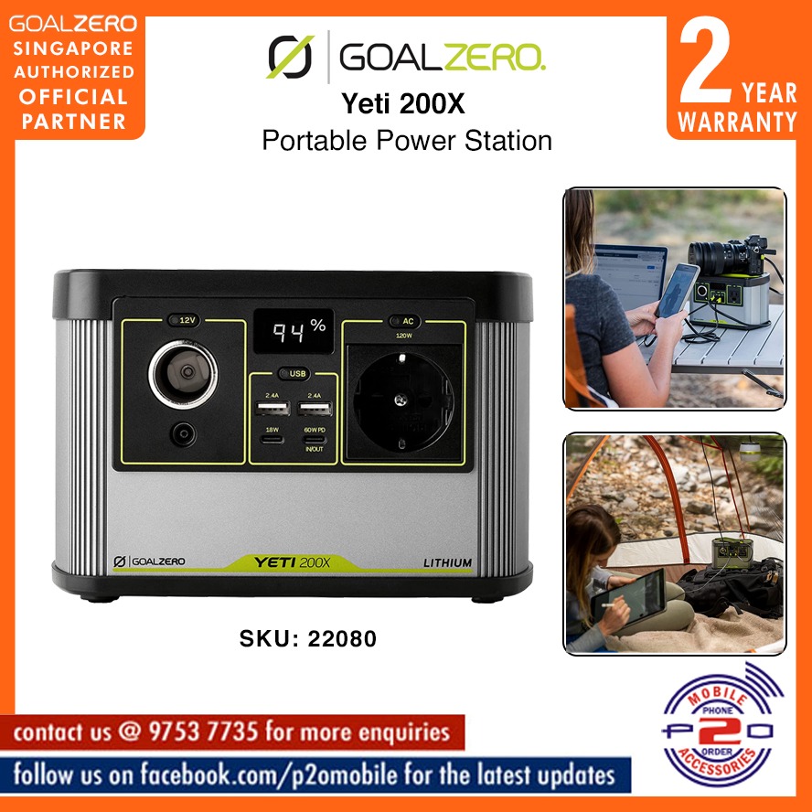 GoalZero (Goal Zero) Yeti 200X Portable Power Station, SKU: 22080, Car Accessories, Accessories ...