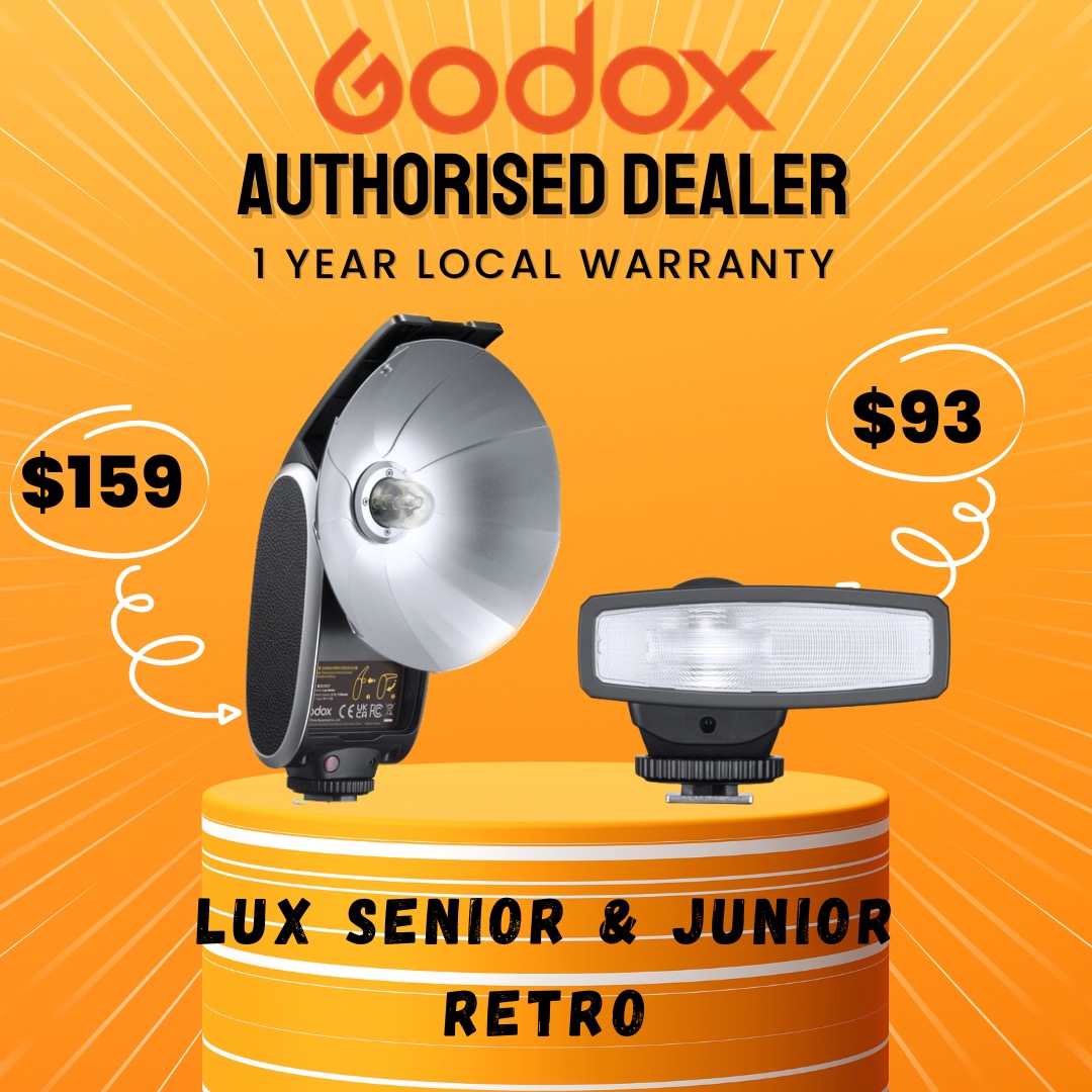 Godox Lux Junior Retro Godox Lux Senior Retro Camera Flash, Photography ...