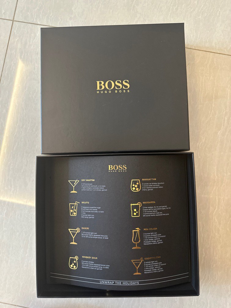 HUGO BOSS COCKTAIL MIXER SET - AUTHENTIC, Furniture & Home Living ...