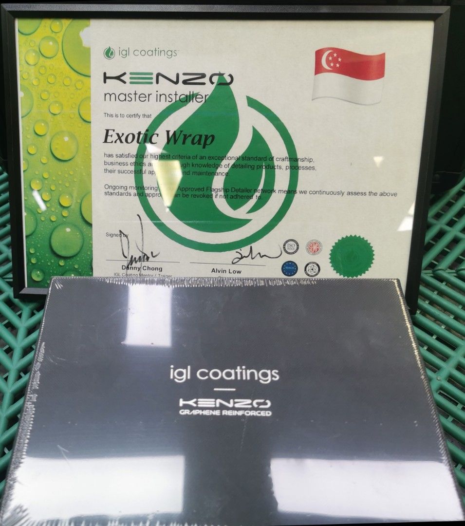 igl Coating KENZO /Coating/Solar Film/PPF/Sticker, Car Accessories, Accessories on Carousell