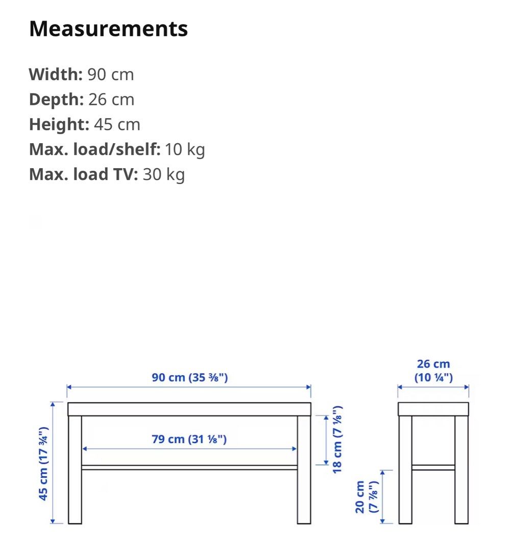 IKEA TV Bench (LACK 14729) for free!, Furniture & Home Living ...
