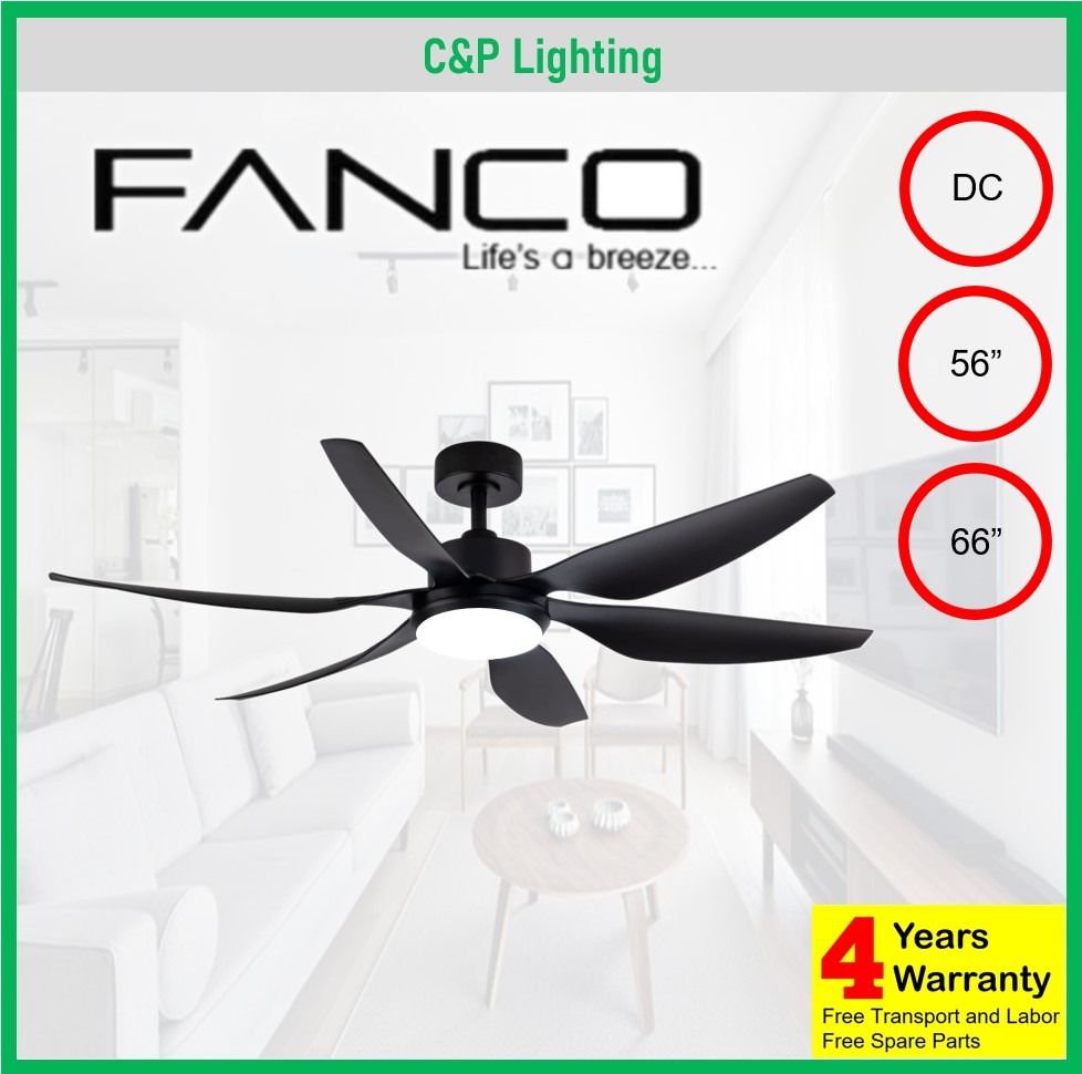 [Installation Promo] Fanco Heli 56" / 66" Madeira DC Ceiling Fan with ...