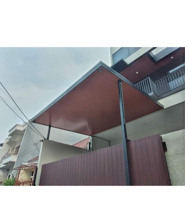 Kanopi plavon pvc plus atap spandek pasir, Properti, Dijual di Carousell