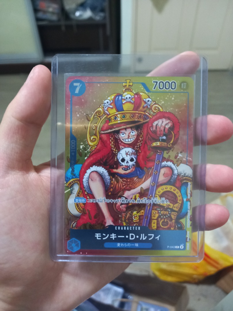 King Luffy Promo One Piece TCG Card Parallel AA, Hobbies & Toys, Toys ...