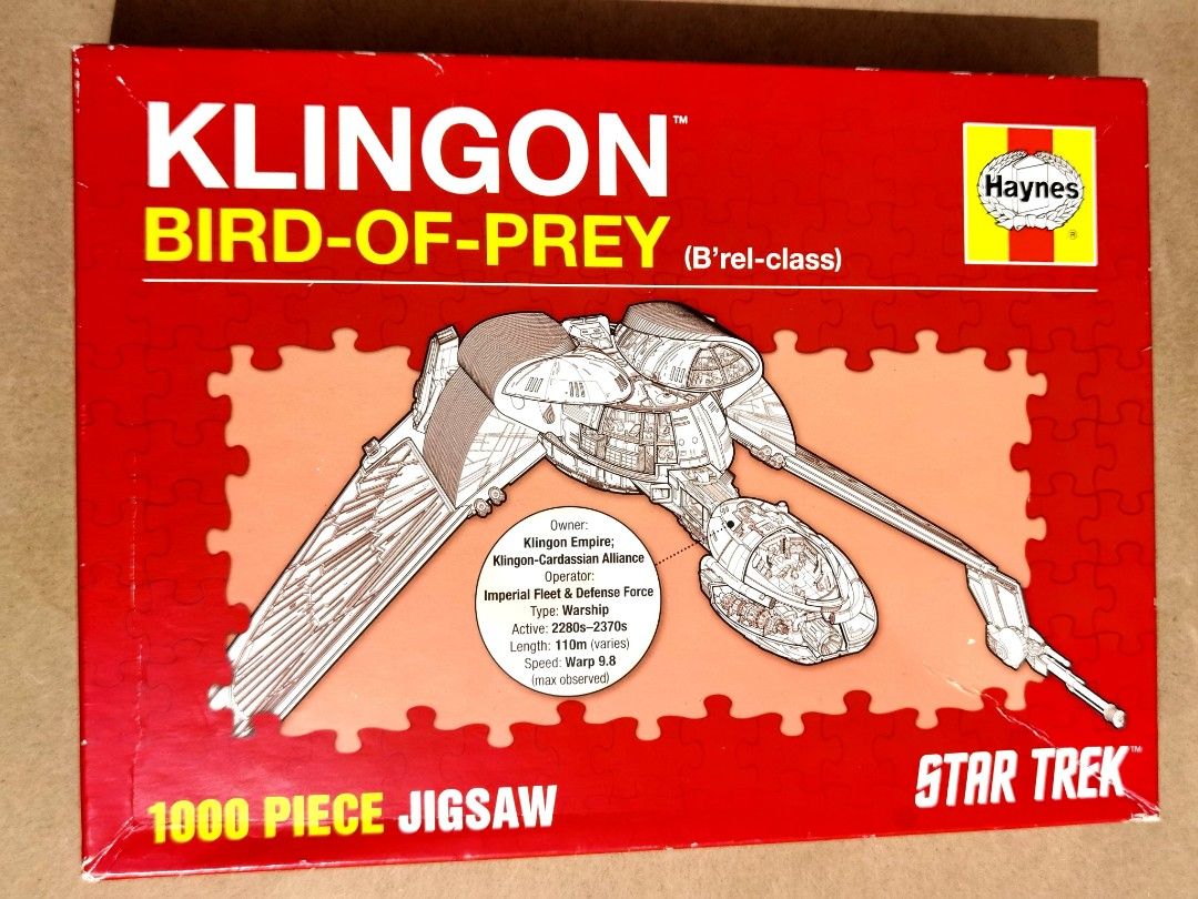Klingon Bird Of Prey B'rel Class 1000 pieces Jigsaw Puzzles Star Treck ...