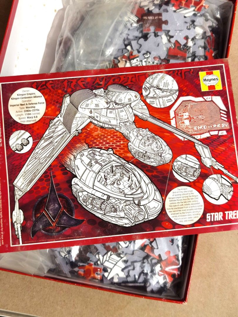 Klingon Bird Of Prey B'rel Class 1000 pieces Jigsaw Puzzles Star Treck ...