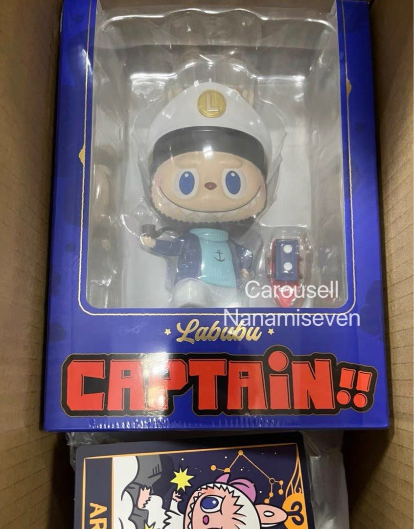 Labubu 船長 captain zimomo popmart, 興趣及遊戲, 玩具 & 遊戲類 - Carousell