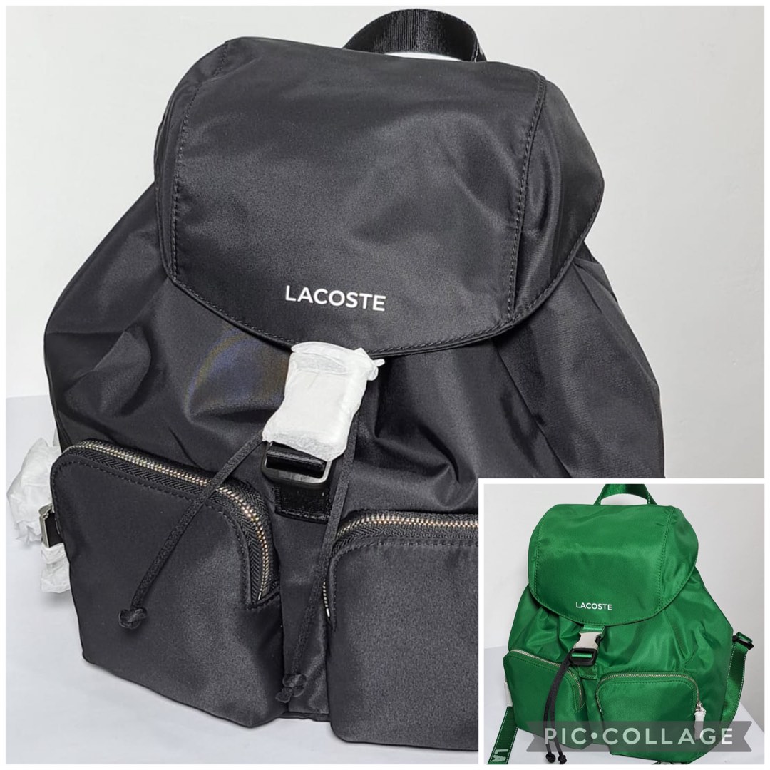 Lacoste active nylon backpack Original, Women's Fashion, Bags & Wallets ...