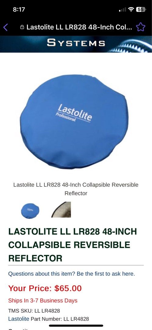 Lastolite Professional collapsible reflector, Photography, Photography ...