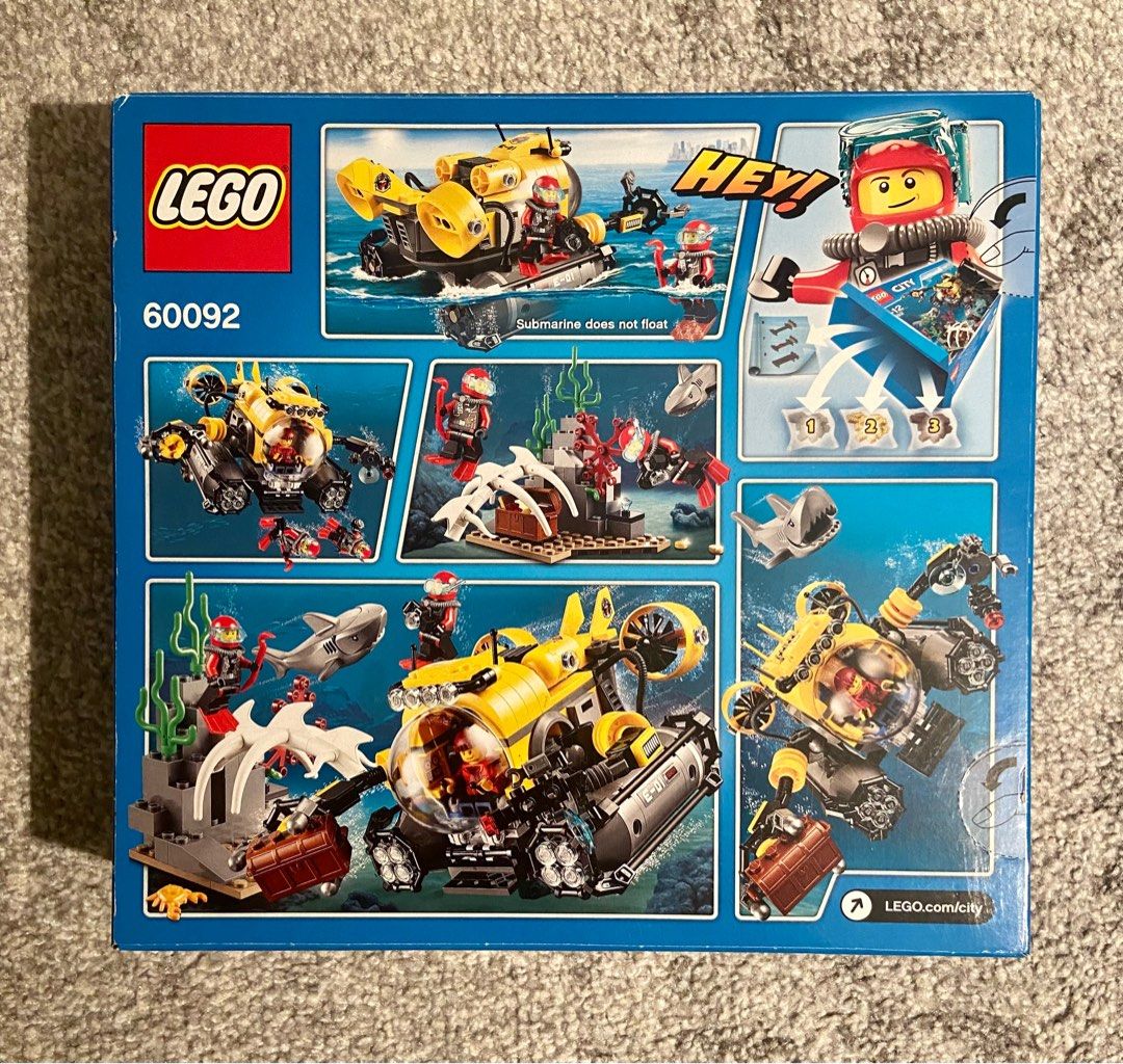 Lego City #60092 Submarine Set , Hobbies & Toys, Toys & Games on Carousell