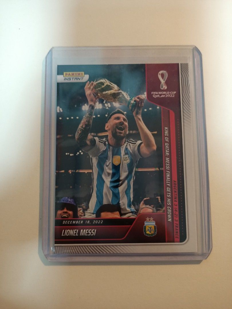 Lionel Messi panini instant ( Lionel Messi Cristiano Ronaldo Match ...