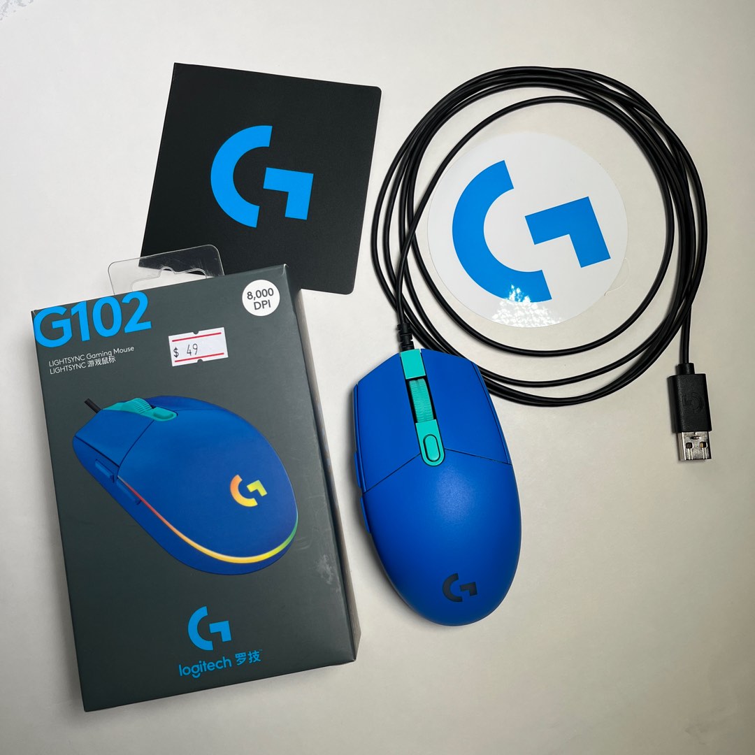Logitech G102 Light Sync Gaming Wired Mouse with Customizable RGB ...