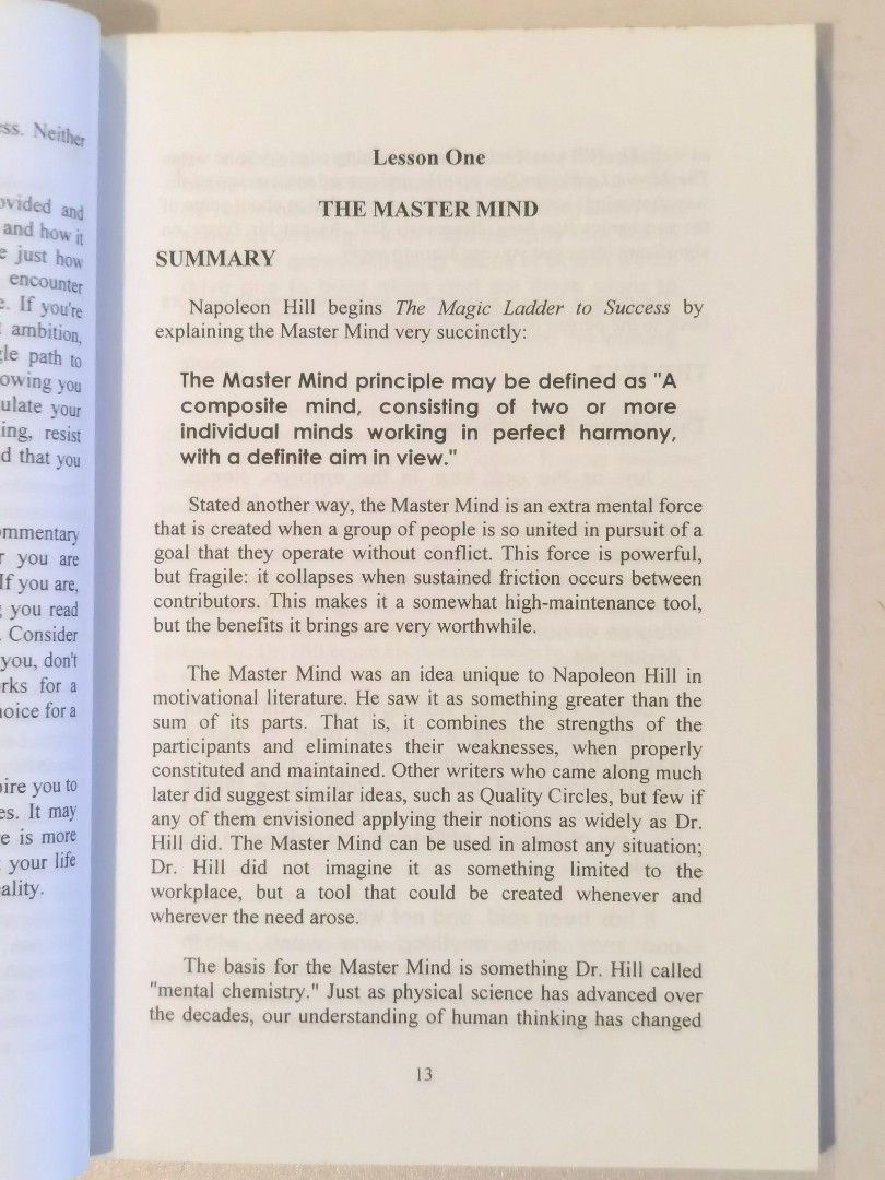 Magic ladder to success Book By Napoleon hills, Hobbies & Toys, Books ...