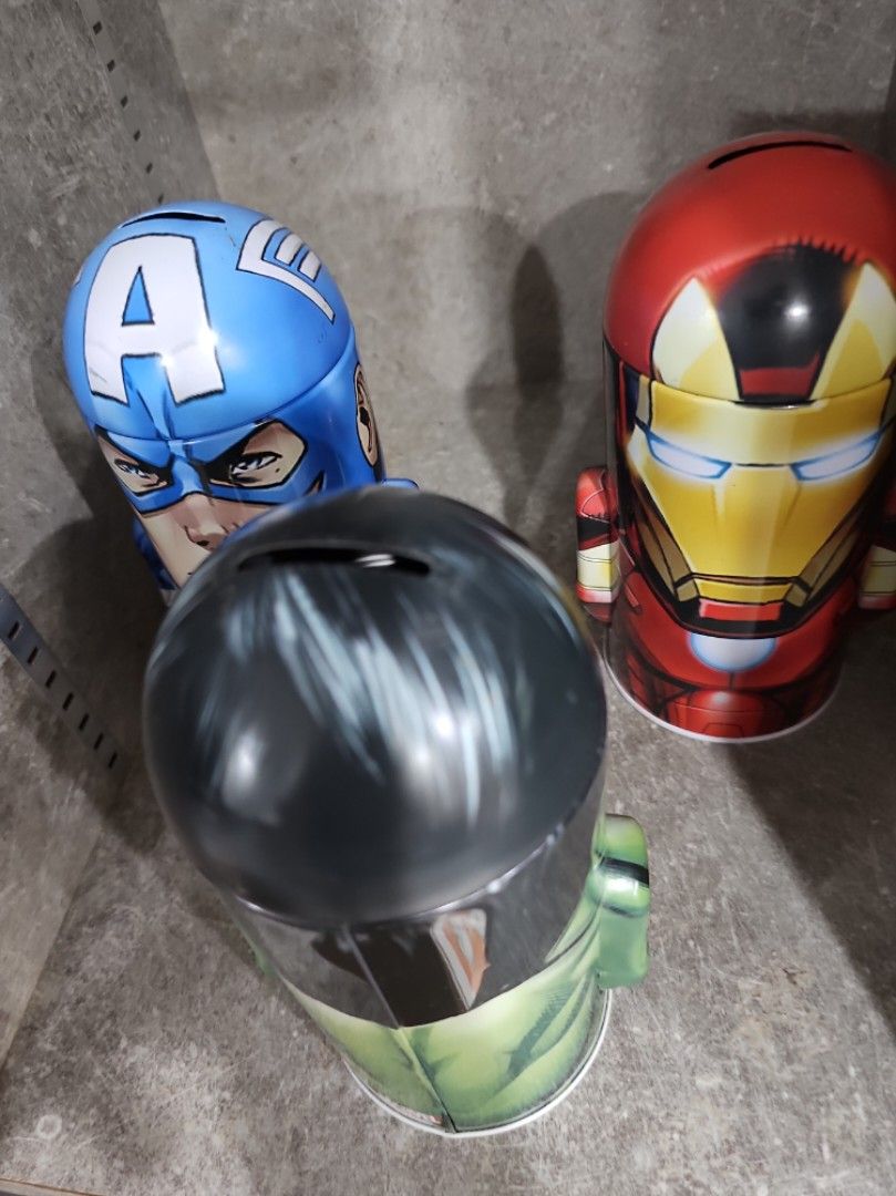 Marvel Superheros piggy bank, Hobbies & Toys, Stationery & Craft ...