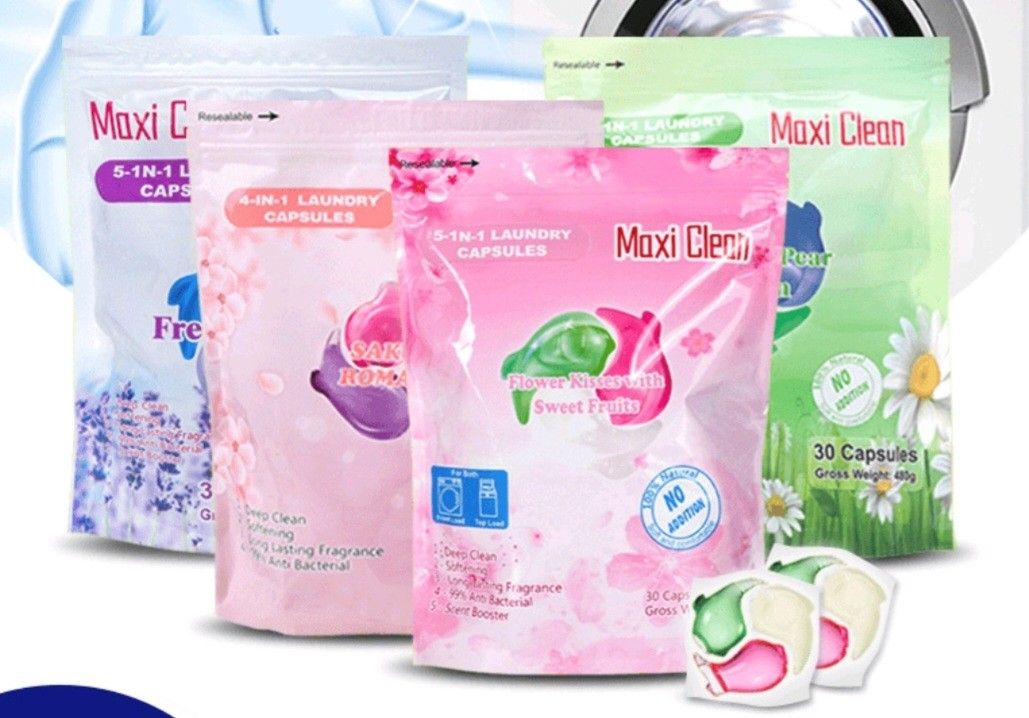 Maxi Clean Laundry Capsules (Tub & Refill Pack), Furniture & Home ...