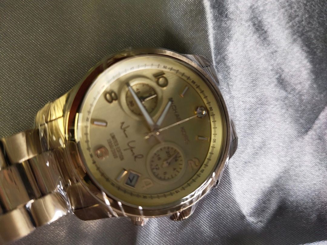 Michael Kors New York Limited Edition Yellow Gold Tone Dial Case ...