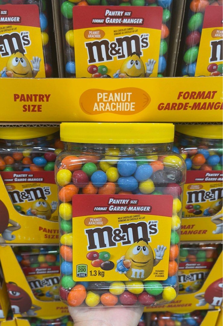 M&M’s Pantry Size Format Garde-Manger Peanut Arachide M&M’s 罐裝花生巧克力 ...