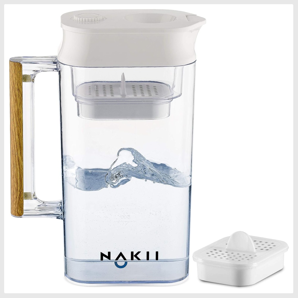 Nakii Water Filter Pitcher - Long Lasting 150 Gallons, Supreme Fast ...