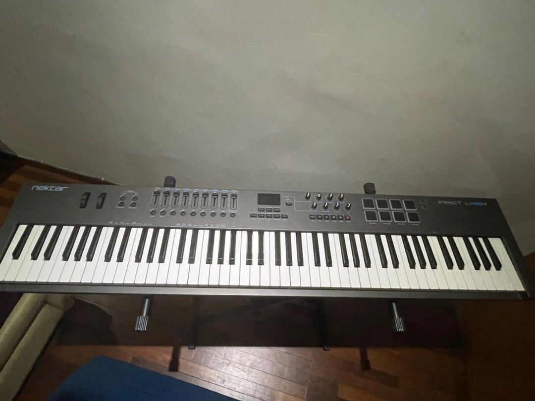 Nektar Impact LX88+ 88 Key Velocity Sensitive Semi Weighted Keyboard ...