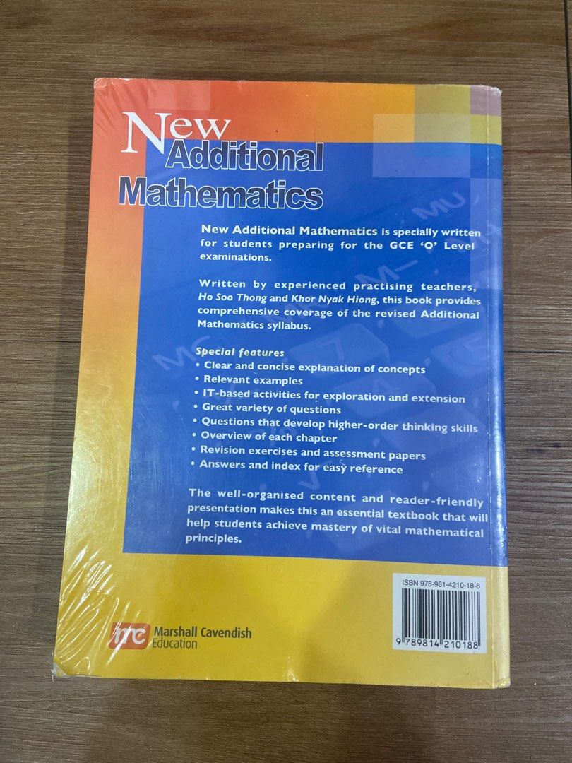 New Additional Mathematics Coursebook, Hobbies & Toys, Books ...