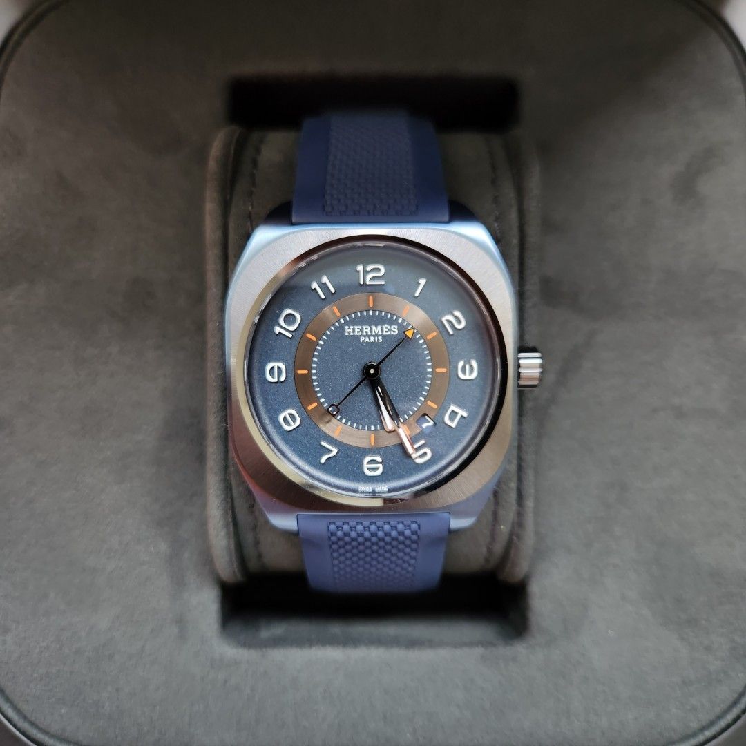 New Hermes Blue Titanium H08 Automatic watch 42mm, Luxury, Watches on ...